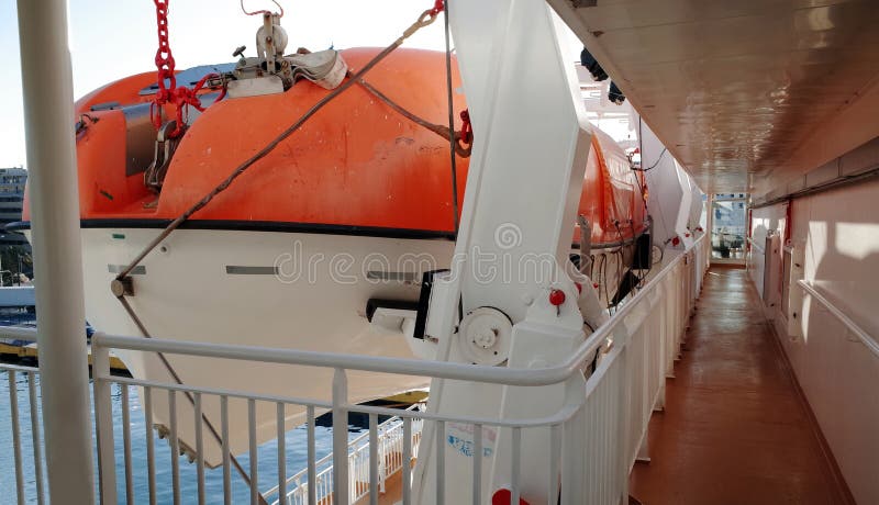 Lifeboat stock photo. Image of propeller, protection - 76567576