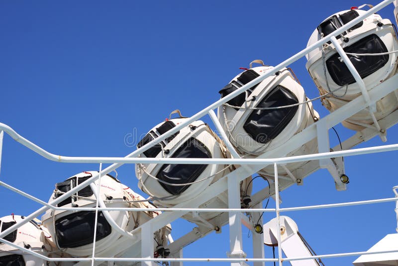 Lifeboats stock image. Image of ship, lifeboats, raft - 28930785