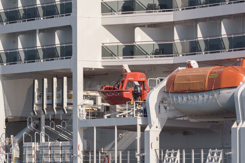 Lifeboats editorial stock photo. Image of system, equipment - 326212823