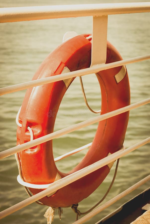 Lifebuoy on board stock photo. Image of lifering, lifesaver - 70724592
