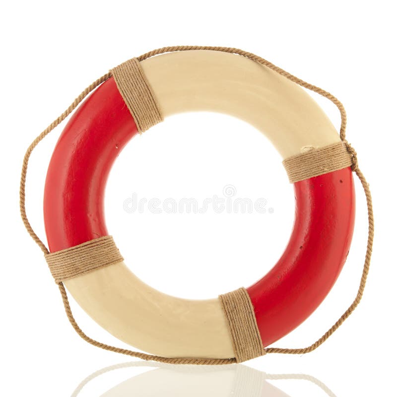 Lifebuoy isolated on white stock image. Image of lifeguard - 99189151