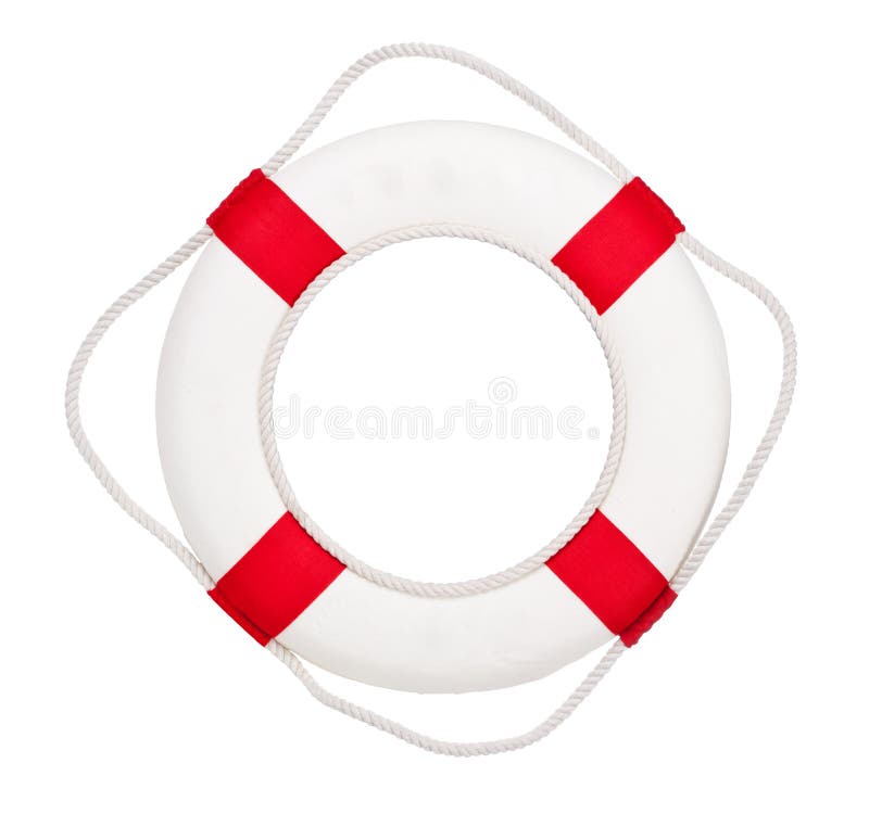 Lifebuoy isolated on white stock image. Image of lifeguard - 99189151