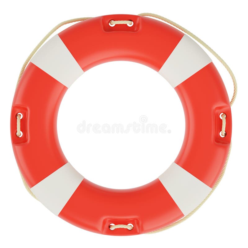 Lifebuoy isolated on white stock image. Image of lifeguard - 99189151
