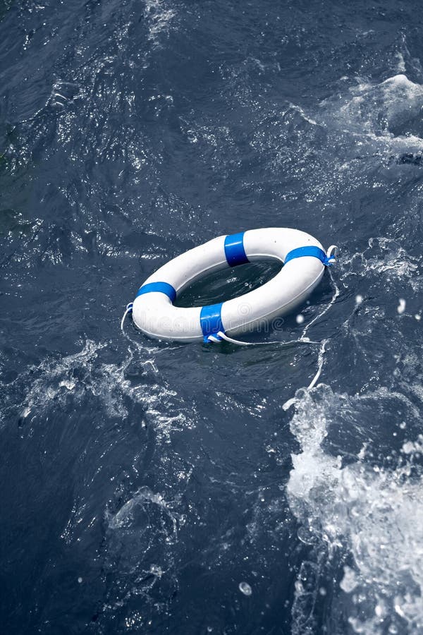 Sea Life Saver Float on the Sea Stock Photo - Image of path, insurance ...