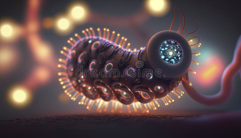 Lifeform Generative AI stock illustration. Illustration of alien ...
