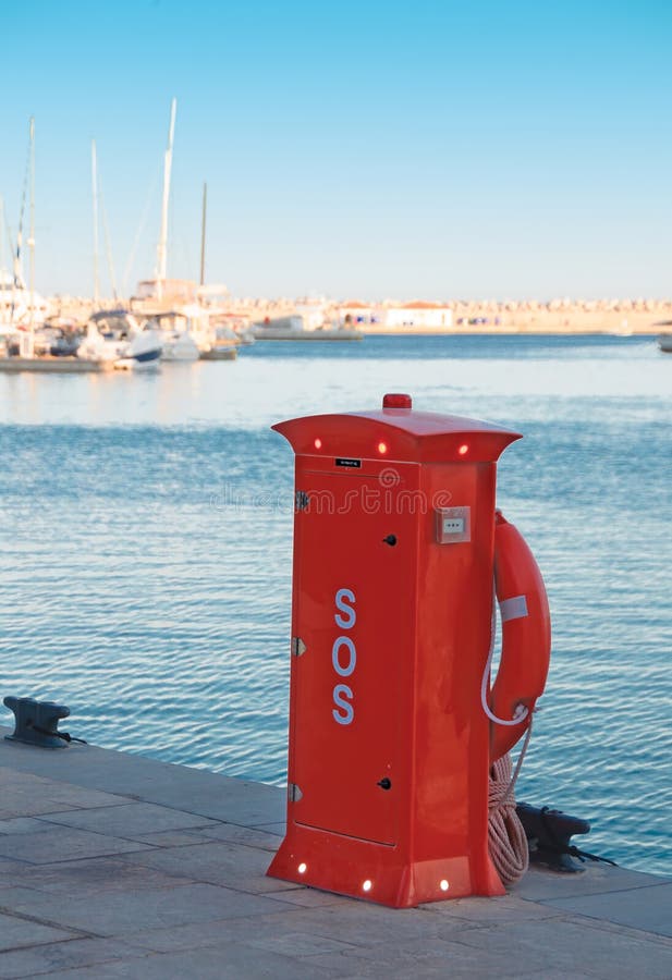 Lifeguard Box Limassol Marina Stock Photos - Free & Royalty-Free Stock ...