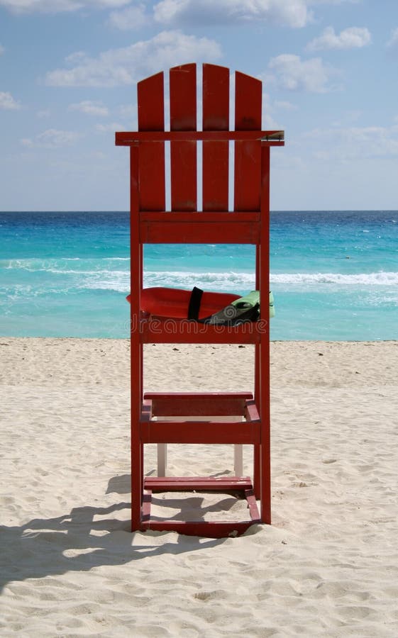 Lifeguard chair stock photo. Image of swim, sand, turquoise - 19696990
