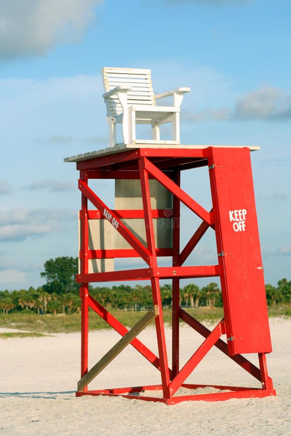 Lifeguard chair and tower stock image. Image of lifesaving - 3194385