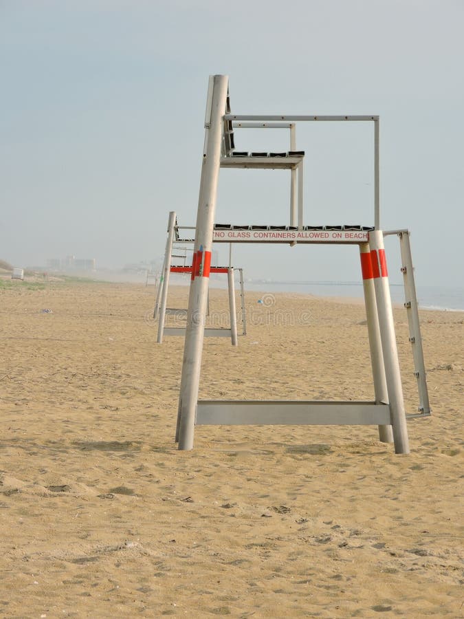 Lifeguard Chairs stock photo. Image of family, laughing - 93281964