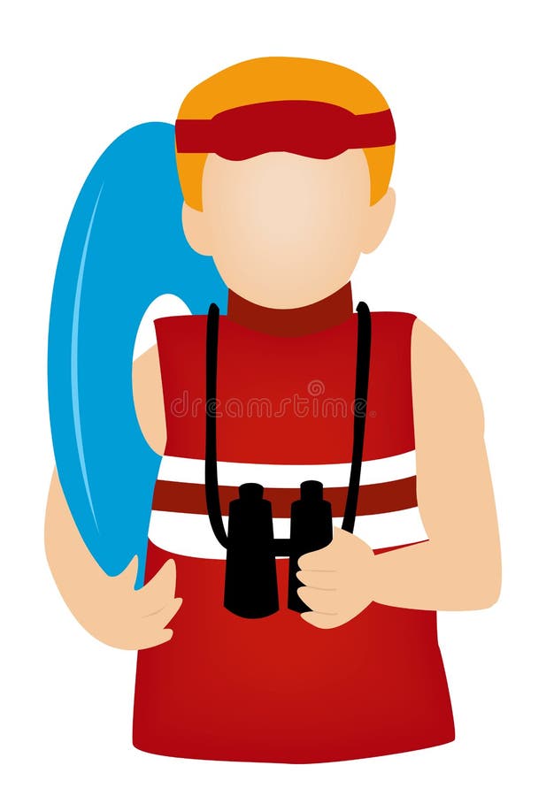 Funny Lifeguard. Children Illustration Stock Illustration ...