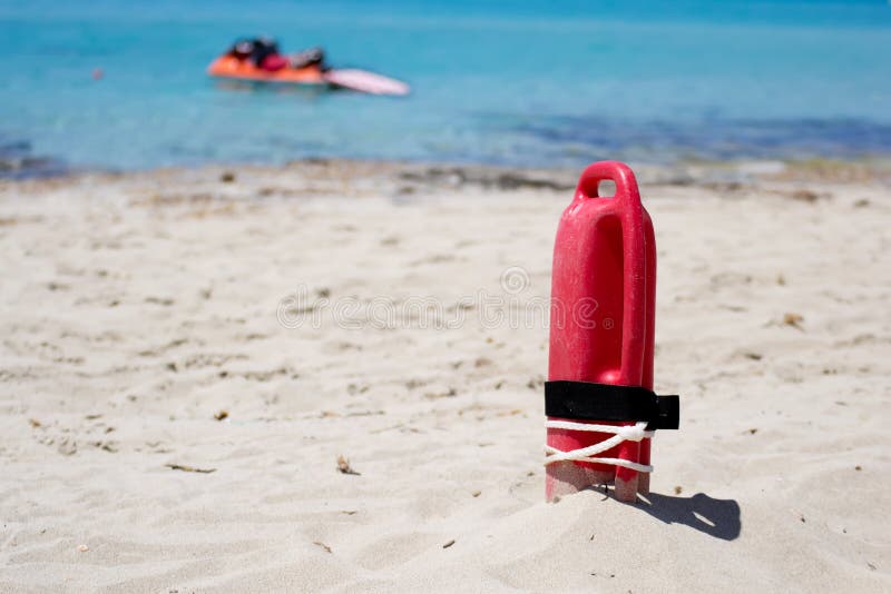 Buoy for a lifeguard stock photo. Image of belt, sunny - 25789084