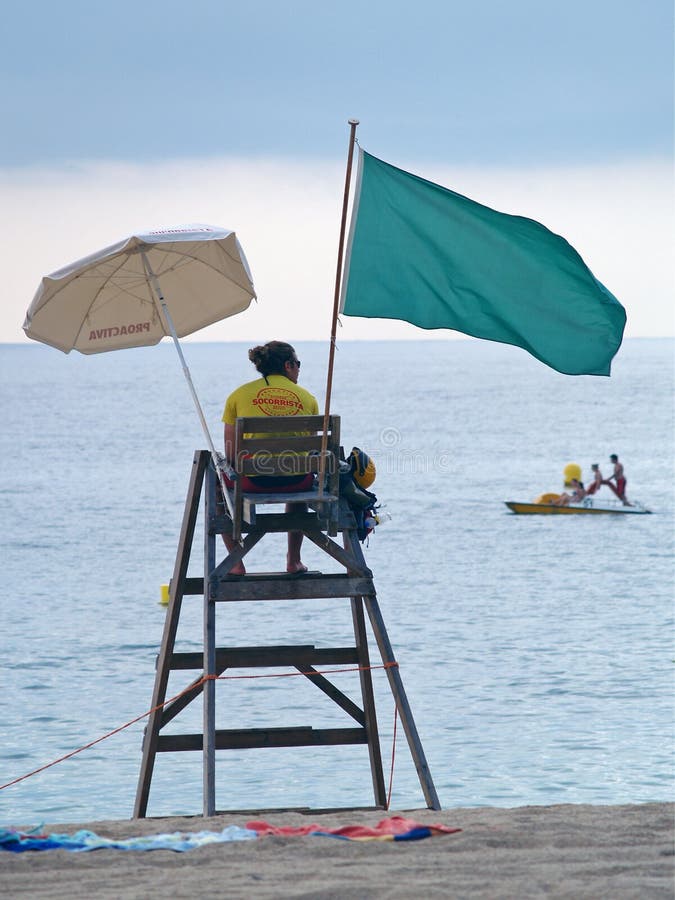 Lifeguard in Lloret De Mar, Spain Editorial Photography - Image of ...