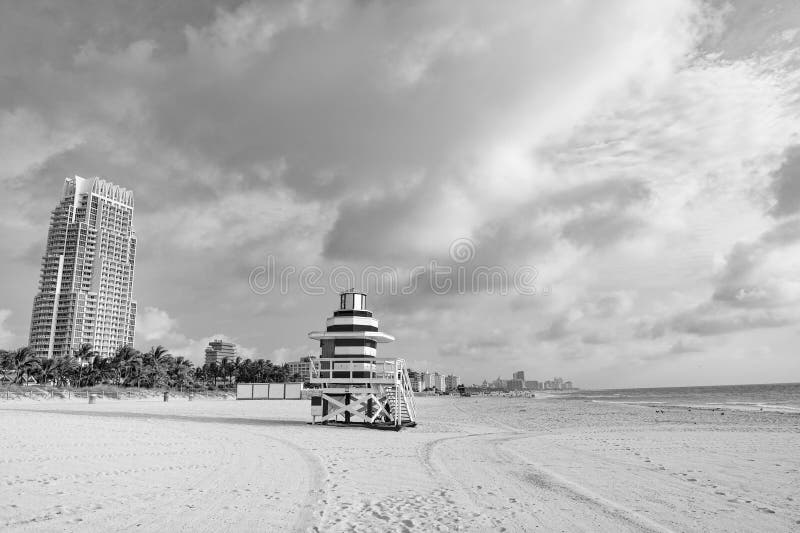 Lifeguard at Miami Beach Vacation. Image of Lifeguard at Miami Beach ...