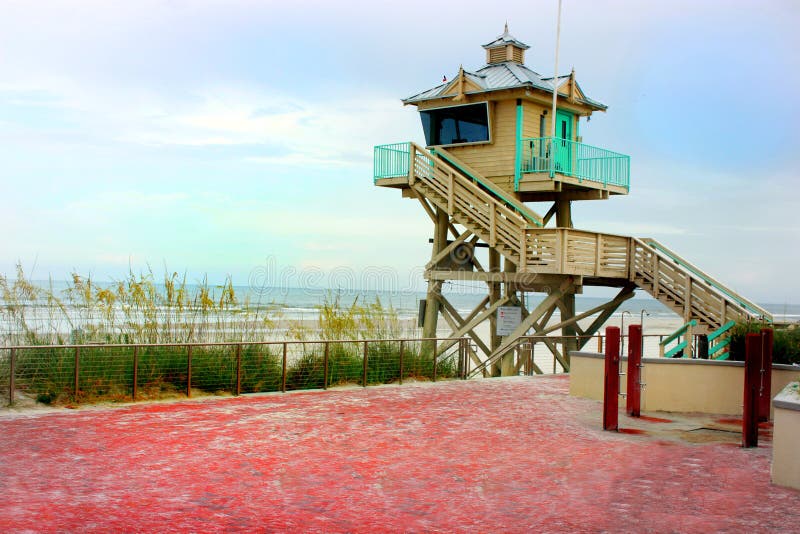 Lifeguard Post stock image. Image of post, grass, right - 59805547