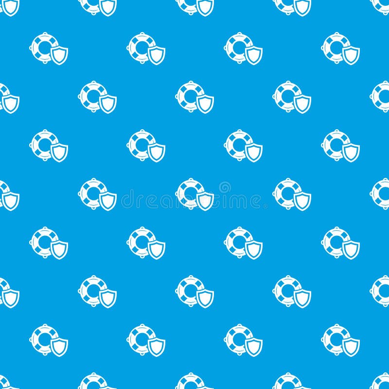 Lifeguard Protection Pattern Vector Seamless Blue Stock Vector ...