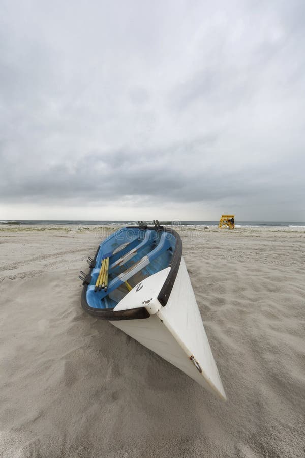 Lifeguard rowboat stock image. Image of sunny, patrol - 42652313
