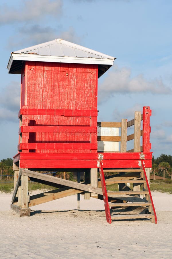 Lifeguard shack stock image. Image of house, sand, small - 4293383
