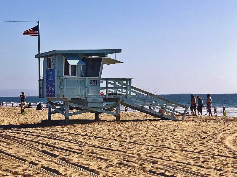 Lifeguard Shelter in Miami stock image. Image of colorful - 11835845