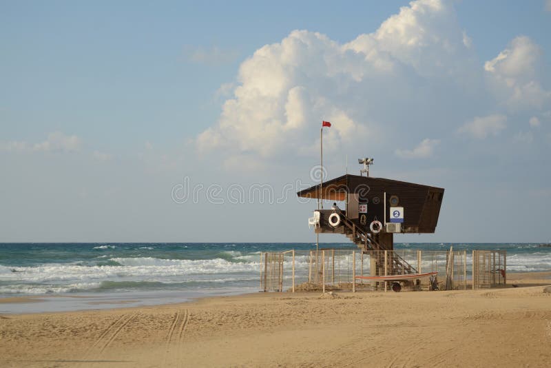 Lifeguard shack stock image. Image of lifeguard, summer - 60631537