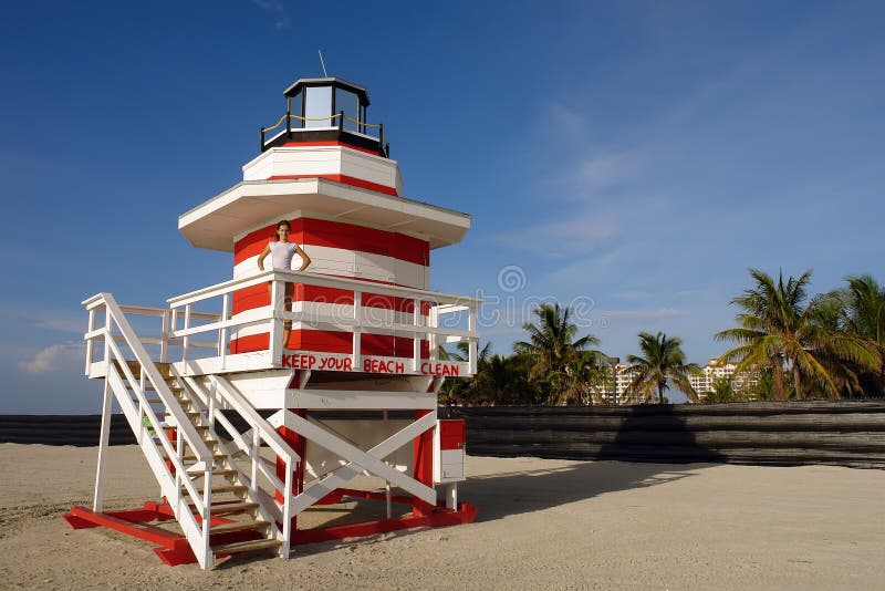 Lifeguard Stand stock image. Image of california, safety - 17848863