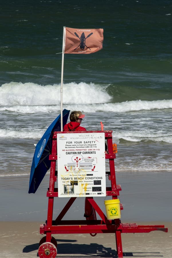 Lifeguard Station at the Shore Florida Editorial Photo - Image of beach ...