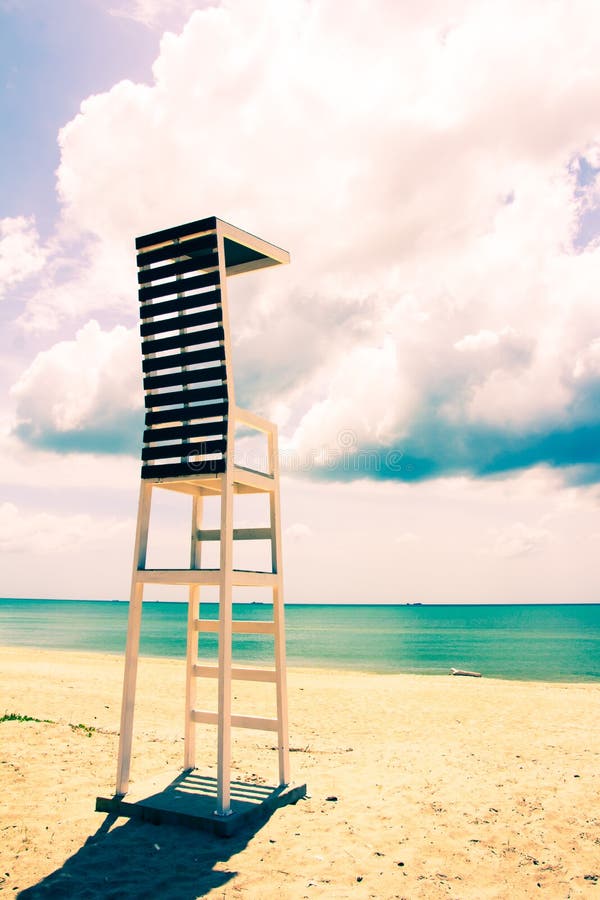 Lifeguard tower stock image. Image of seasonal, chair - 56546933