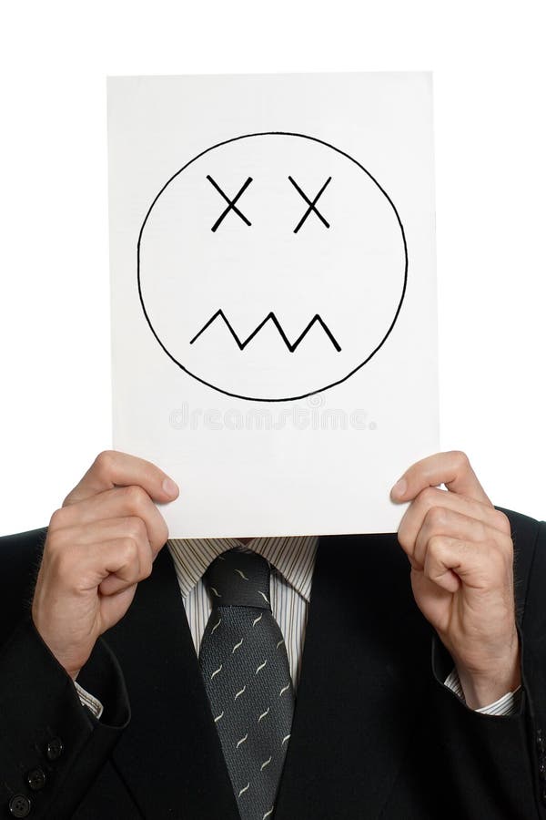 Lifeless face stock photo. Image of caricature, background - 12764410