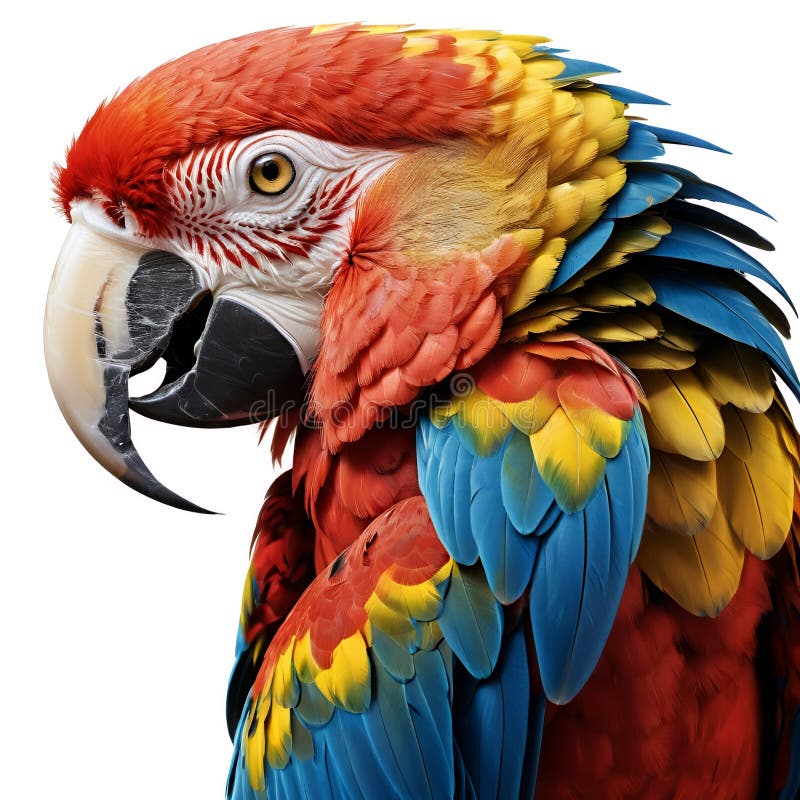 A Lifelike Image of a Macaw Parrot Stock Photo - Image of mischief ...
