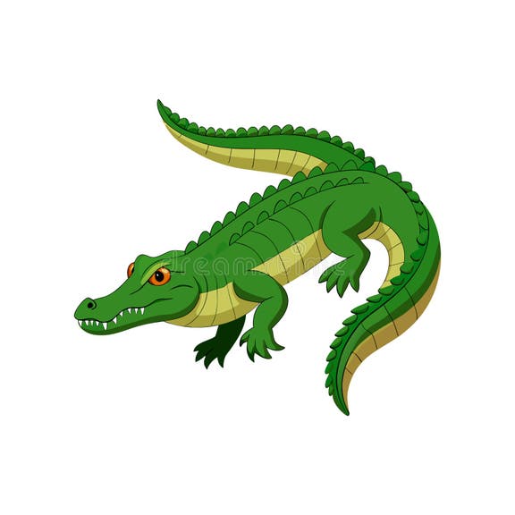 Lifelike Nile Crocodile Nature Graphic Stock Image - Illustration of ...
