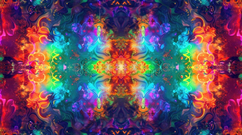 Lifelike Visuals Portraying the Mesmerizing Allure of Iridescent Neon ...