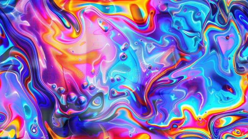 Lifelike Visuals Portraying the Mesmerizing Allure of Iridescent Neon ...