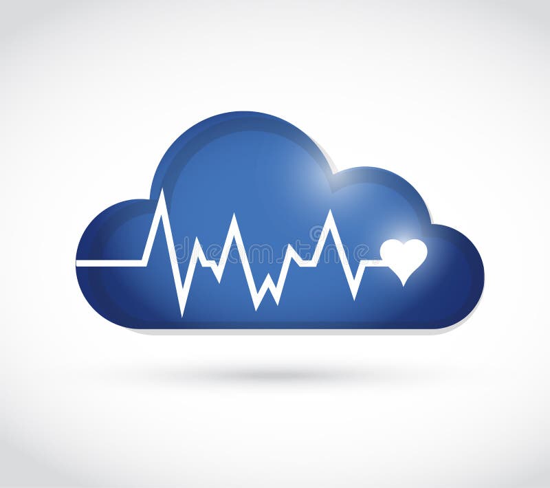 Lifeline Over a Cloud. Illustration Design Stock Illustration ...