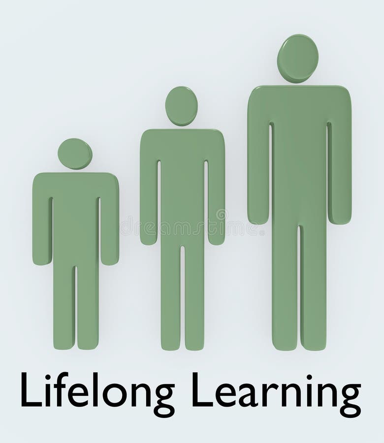 Lifelong Learning concept stock illustration. Illustration of ...