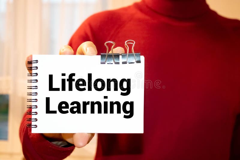 Lifelong Learning Text about Education and Marker Stock Photo - Image ...