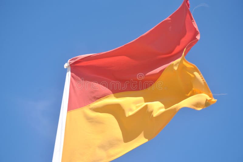 Lifesaver flag stock photo. Image of beach, summer, lifesaver - 69919850