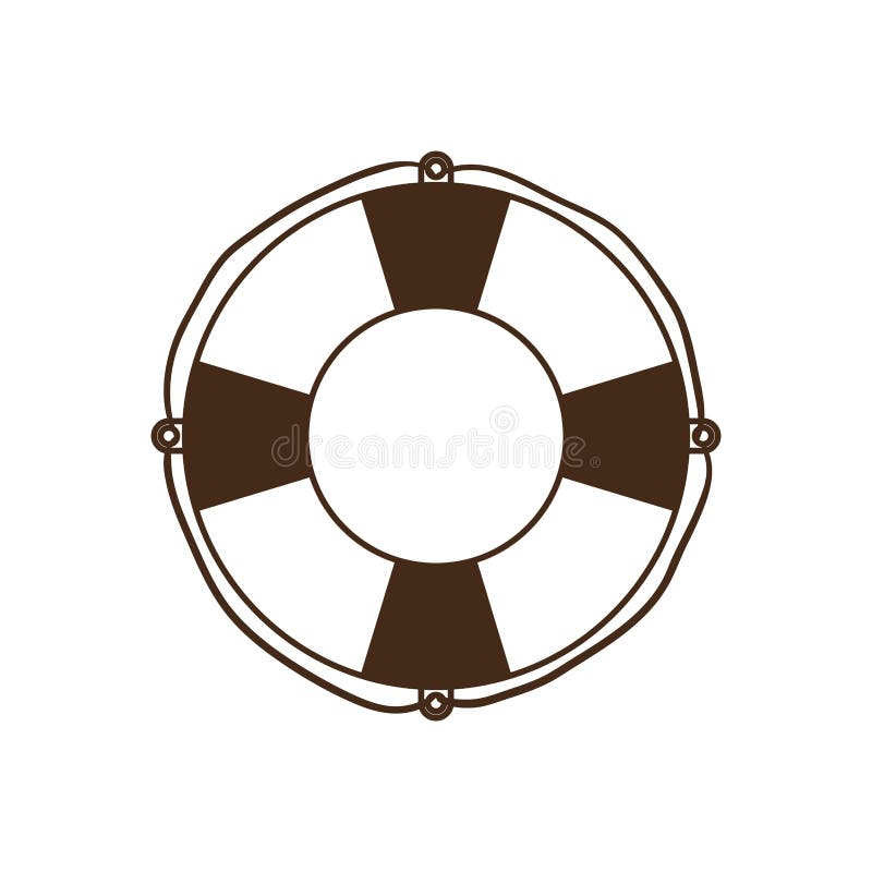 Lifesaving Float in White Background Stock Vector - Illustration of ...