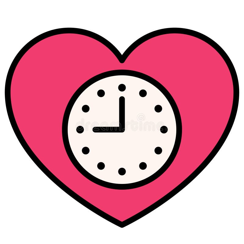 Lifespan Icon, Love and Heart Vector Stock Vector - Illustration of ...