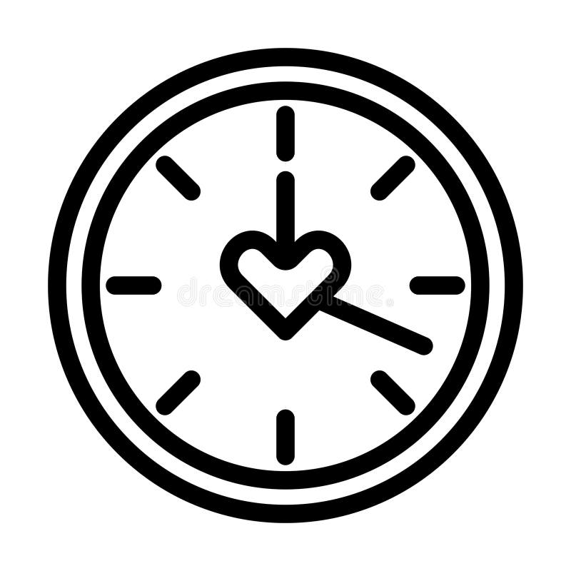 Lifespan Icon, Love and Heart Vector Stock Vector - Illustration of ...