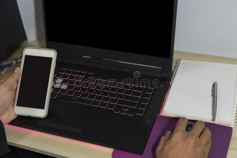 The Lifestyle of Business People Using Mobile Phones Stock Photo ...