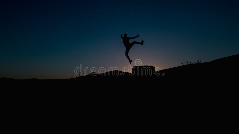 Lifestyle and Dynamic Movements of a Crazy Person Stock Image - Image ...