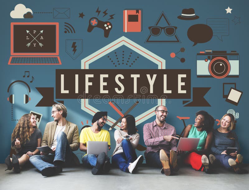 Lifestyle Hobbies Media Technology Concept Stock Illustration ...