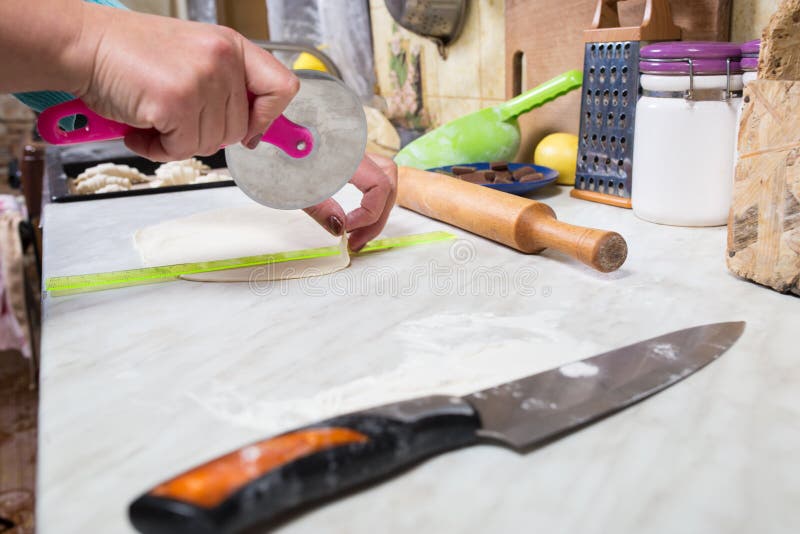 Lifestyle Kitchen. Baking on Home Kitchen Stock Photo - Image of color ...
