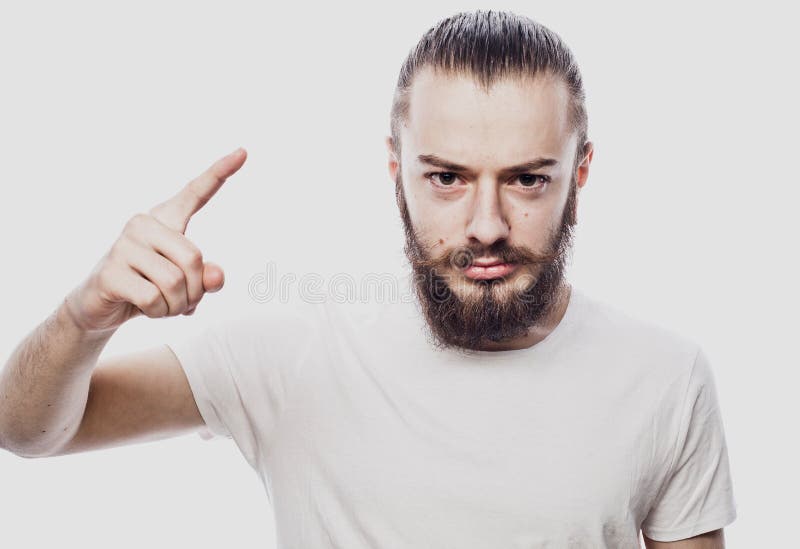 Lifestyle And People Concept: Young Man Pointing His Finger Up Stock ... Lifestyle And People Concept: Young Man Pointing His Finger Up Stock ...
