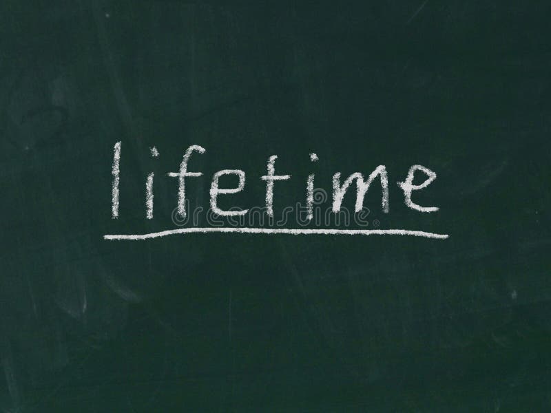 Lifetime concept word stock image. Image of lifetime - 342258675