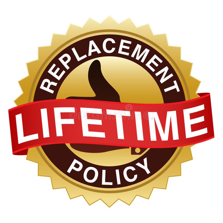 Lifetime Replacement Policy Seal Stock Illustrations – 1 Lifetime ...