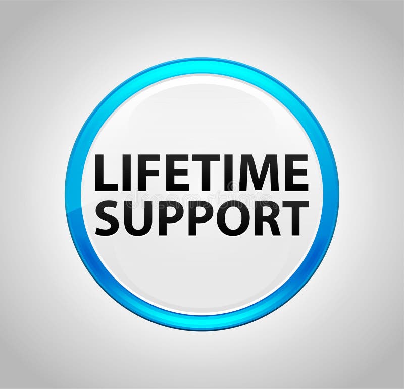 Lifetime - Blue Neon Announcement Signboard Stock Illustration ...