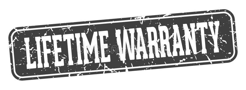 Lifetime Warranty Rectangular Sign. Lifetime Warranty Stamp Stock ...