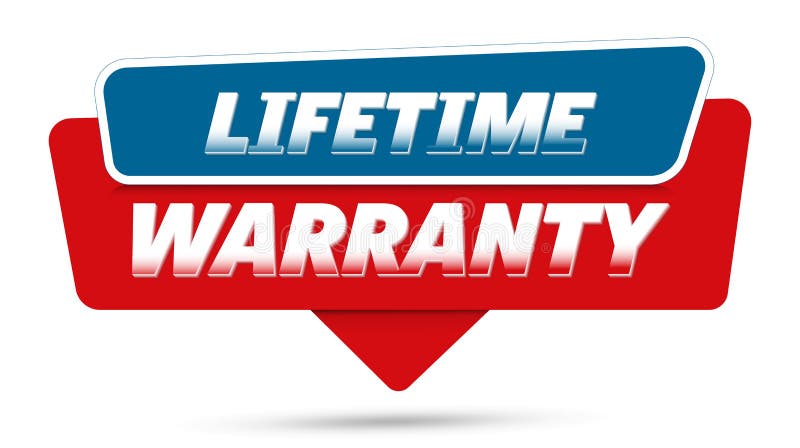 Lifetime Warranty Sign Banner Stock Vector - Illustration of guarantee ...