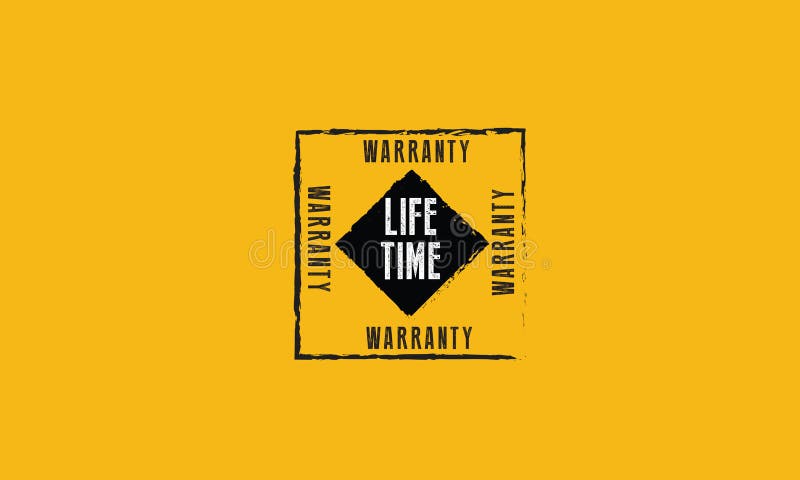 Lifetime warranty stamp stock illustration. Illustration of logo - 90591333