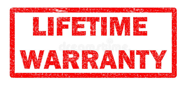 Lifetime Warranty Stamp on White Background. Stock Illustration ...